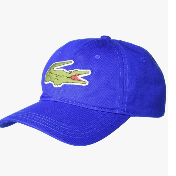 Lacoste | Accessories | Lacoste Big Croc Twill Leatherstrap Cap | Poshmark